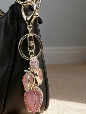 purse charm | Accessories | Crystal Tulip Pursebag Purse Charm Keychain ...